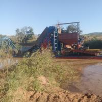 China 200m3/H Gold Dredging Machine Chain Bucket Dredger With Diesel Engine for sale