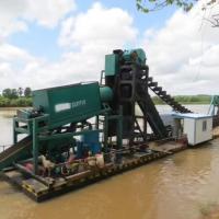 China Customized Diesel Chain Bucket Dredger For Gold Dredging for sale