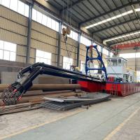 China 1000 Cbm Per Hour Output Sand Suction Dredger With Water Pump For River Sand Mining for sale