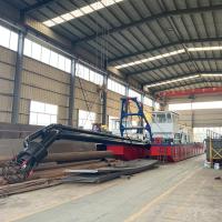 China 1000 Cbm Per Hour Output Sand Suction Dredger With Water Pump For River Sand Mining for sale