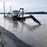 China 1000 Cbm Per Hour Output Sand Suction Dredger With Water Pump For River Sand Mining for sale