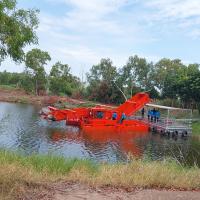 China 88kw Large Capacity Aquatic Weed Harvester For Water Weed Harvesting for sale