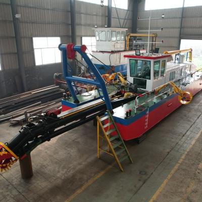 China 6 Inch Full Hydraulic Small Mud Slurry Dredging Boat Compact for sale