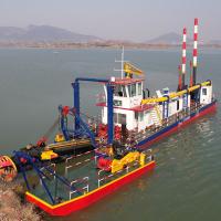 China 10m Dredging Depth Mud Dredging Boat Sand Dredge with 447 kw Main Engine and 1100m Discharge Distance for sale