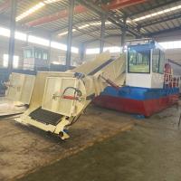 China Small River Cleaning Boat For Harvesting Waterweed 1.2 Meters Deep for sale