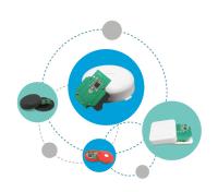 China 3.6V 2480MHz Bluetooth Beacon Tag With Temperature And Humidity Sensors for sale