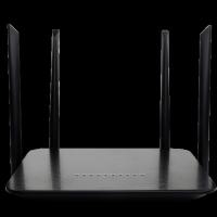 China 1800Mbps 2.4g 5.8G Wireless Routing Module Firewall Router Wired Network Connection Wireless Black for sale