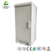 China Fans Cooling Outdoor Telecom Cabinet , Galvanized Steel Outdoor Electronics Cabinet for sale