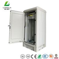 China Fans Cooling Outdoor Telecom Cabinet , Galvanized Steel Outdoor Electronics Cabinet for sale