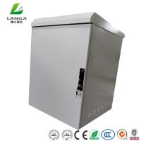 China Metal Weatherproof 14U Outdoor Pole Mount Enclosure for sale