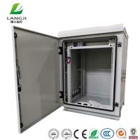 China Metal Weatherproof 14U Outdoor Pole Mount Enclosure for sale