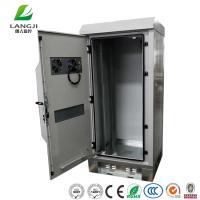 China Double Layer 30U Outdoor Telecom Cabinet With Heat Exchanger for sale
