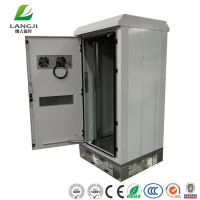 China Double Layer 30U Outdoor Telecom Cabinet With Heat Exchanger for sale