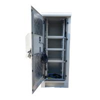 China 42U Double Wall Floor Standing Outdoor Telecom Cabinet for sale