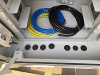 China 42U Double Wall Floor Standing Outdoor Telecom Cabinet for sale