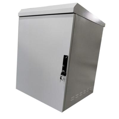 China IP65 14U Outdoor Telecom Cabinet Powder Coating Finish for sale
