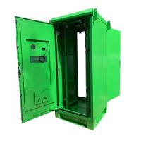 China 1500 Watt Telecommunication Cabinet , Green Outdoor Data Cabinet for sale