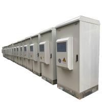China Galvanized Steel Outdoor Battery Cabinets , 2.1m Telecom Outdoor Cabinet for sale