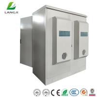 China Double Bay Outdoor Telecom Cabinet Integrated Aluminum IP55 for sale