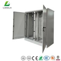 China 19 Inch Rack Outdoor Telecom Enclosure Double Bay Water Resistant for sale