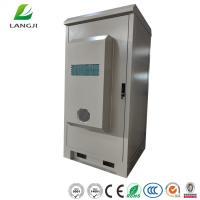 China 2100mm RAL 7035 Telecom Outdoor Cabinets Battery Storage Cabinet With Heat Exchanger for sale