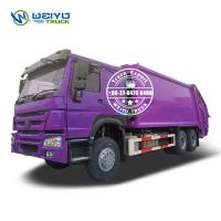 China Right Hand Drive HOWO 340HP 18CBM 6x4 Rear Loader Compactor Garbage Truck for sale