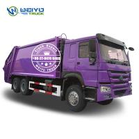 China Right Hand Drive HOWO 340HP 18CBM 6x4 Rear Loader Compactor Garbage Truck for sale