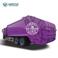 China Right Hand Drive HOWO 340HP 18CBM 6x4 Rear Loader Compactor Garbage Truck for sale