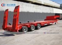 China 3 Lines 6 Axles Low Loader Lowboy Semi Trailer 100T 120T for Excavators for sale