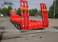 China 3 Lines 6 Axles Low Loader Lowboy Semi Trailer 100T 120T for Excavators for sale