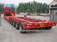 China 3 Lines 6 Axles Low Loader Lowboy Semi Trailer 100T 120T for Excavators for sale