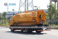 China Dongfeng 4x2 11cbm Vacuum Sewer Jetting Truck with Italy High Pressure Plunger Pump for sale