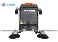 China Electric 4 Wheel 5 Brush Community Road Sweeper 1900mm Width 48V 100Ah with Fog Cannon for sale