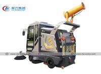 China Electric 4 Wheel 5 Brush Community Road Sweeper 1900mm Width 48V 100Ah with Fog Cannon for sale