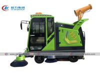 China Electric 4 Wheel 5 Brush Community Road Sweeper 1900mm Width 48V 100Ah with Fog Cannon for sale