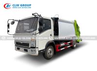 China SINOTRUK HOWO 8 CBM Waste Compactor Truck Rear Loader Compressed Garbage Truck 116 HP for sale