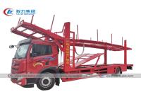 China FAW 4x2 6 Wheels RHD Car Hauler Truck 12000x2550x3900 mm 5-6 Units Cars Transporter for sale