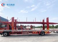 China FAW 4x2 6 Wheels RHD Car Hauler Truck 12000x2550x3900 mm 5-6 Units Cars Transporter for sale