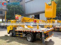 China ISUZU 16m Telescopic Aerial Platform Truck Boom Lift Cherry Picker 4495kg GVWR for sale