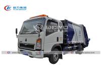 China HOWO 8cbm Cummins 154hp Carbon Steel Compactor Garbage Truck for Sanitation for sale