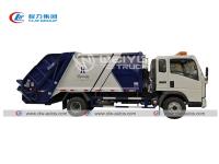 China HOWO 8cbm Cummins 154hp Carbon Steel Compactor Garbage Truck for Sanitation for sale