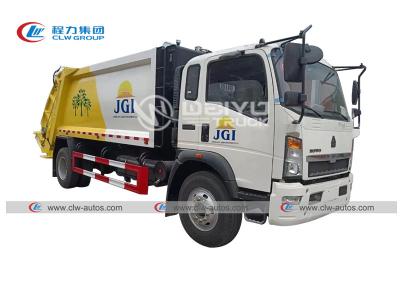 China HOWO LHD 6x4 Rear Load Garbage Compactor Truck 12m3 160HP Diesel for sale