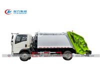China HOWO Cummins Diesel Engine Waste Compaction Truck 8m3 Self Loading Unloading for sale