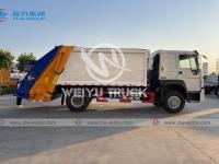 China Sinotruk HOWO 14cbm Garbage Compactor Truck Heavy Duty 190HP Euro4 Rear Loader for sale