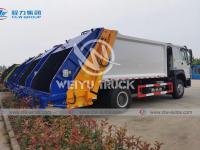 China Sinotruk HOWO 14cbm Garbage Compactor Truck Heavy Duty 190HP Euro4 Rear Loader for sale