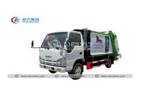 China ISUZU 5cbm Rear Loader Garbage Compactor Truck 98HP Euro5 Waste Disposal for sale