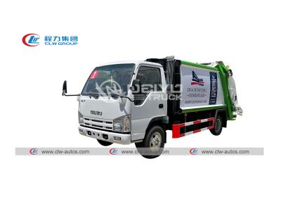 China ISUZU 5cbm Rear Loader Garbage Compactor Truck 98HP Euro5 Waste Disposal for sale