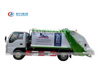 China ISUZU 5cbm Rear Loader Garbage Compactor Truck 98HP Euro5 Waste Disposal for sale