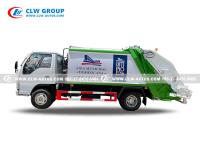 China ISUZU 4x2 5cbm Rear Loader Garbage Truck with Hydraulic System Euro5 for sale