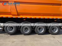 China 4 Axle U Shape Side Lifting Rear Tipping Dump Semi Trailer 30CBM 40 Ton 50 Ton for sale